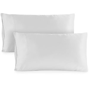 Hotel Sheets Direct Queen Size Pillowcases 2 Pack, 20x30 Inch, Cooling, Breathable Pillow Cases, 100% Viscose Derived from Bamboo Pillow Covers, Silky Soft for Hair & Skin, Elegant Bedroom Look, White