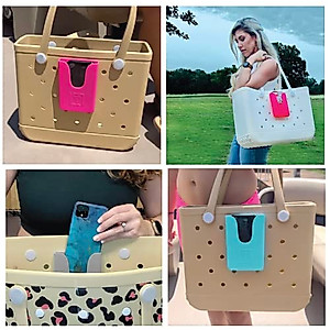 Tributary Brands - Phone Holder Compatible with Bogg Bag - Universal and Made of Silicone Grey