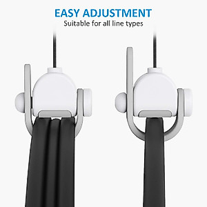 [Pro Version] KIWI design VR Cable Management, 6 Packs VR Pulley System Compatible with Quest 3/2/1/Rift S/Valve Index/HTC Vive/Vive Pro/HP Reverb G2/PSVR/PS VR2 Link Cable