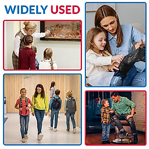 ABC Black Disposable Shoe Covers for Indoors, 6 x 12.5 inch. 100 Pack CPE Surgical Boot Covers Disposable. Shoe Booties Disposable with Elastic Band. Waterproof Disposable Foot Covers for Shoes