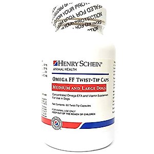 Omega FF Twist-Tip Caps For Medium & Large Dogs, 60 Capsules by Butler Shein