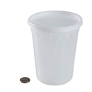 Plastic Food Storage Containers 2oz-100sets+32oz-24sets