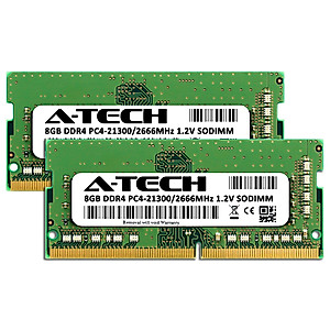 A-Tech 16GB Kit (2x8GB) RAM for Dell OptiPlex 7070, 7060, 5070, 5060, 3070, 3060 Micro Desktops | DDR4 2666 MHz SODIMM PC4-21300 Memory Upgrade