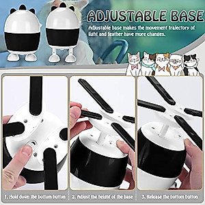 Frebento Cat Toys Interactive, Cat Light Toy and Cat Feather Toys 2 in 1, Recharge Cat Exercise Toys for Indoor Cats Automatic Cat Toys Interactive for Kitten