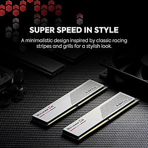 G.SKILL Ripjaws S5 Series (Intel XMP 3.0) DDR5 RAM 32GB (2x16GB) 6000MT/s CL32-38-38-96 1.35V Desktop Computer Memory UDIMM - Matte White (F5-6000J3238F16GA2-RS5W)