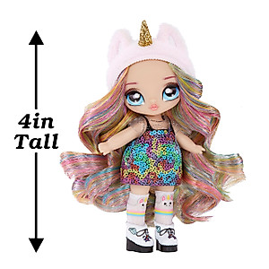 Na! Surprise Minis Series 1-4'' Fashion Doll Mystery Packaging with Confetti Surprise, Includes Doll, Outfit, Shoes, Poseable, Great Toy Gift for Kids Girls Boys Ages 5 6 7 8+ Years (587187)