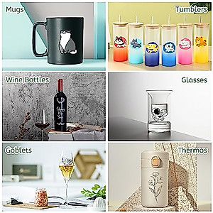 Omoojee Silicone Cup Cradle for Tumblers with Felt Edge Squeegee, Sublimation Tools for Crafts, for Applying Vinyl Decals Anti-Skidding Holders (Blue)