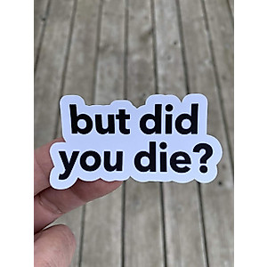 But Did You Die? Sticker, Laptop Sticker, Water Bottle Sticker, Phone Sticker, Window Sticker, Sarcasm Sticker, Funny Sticker