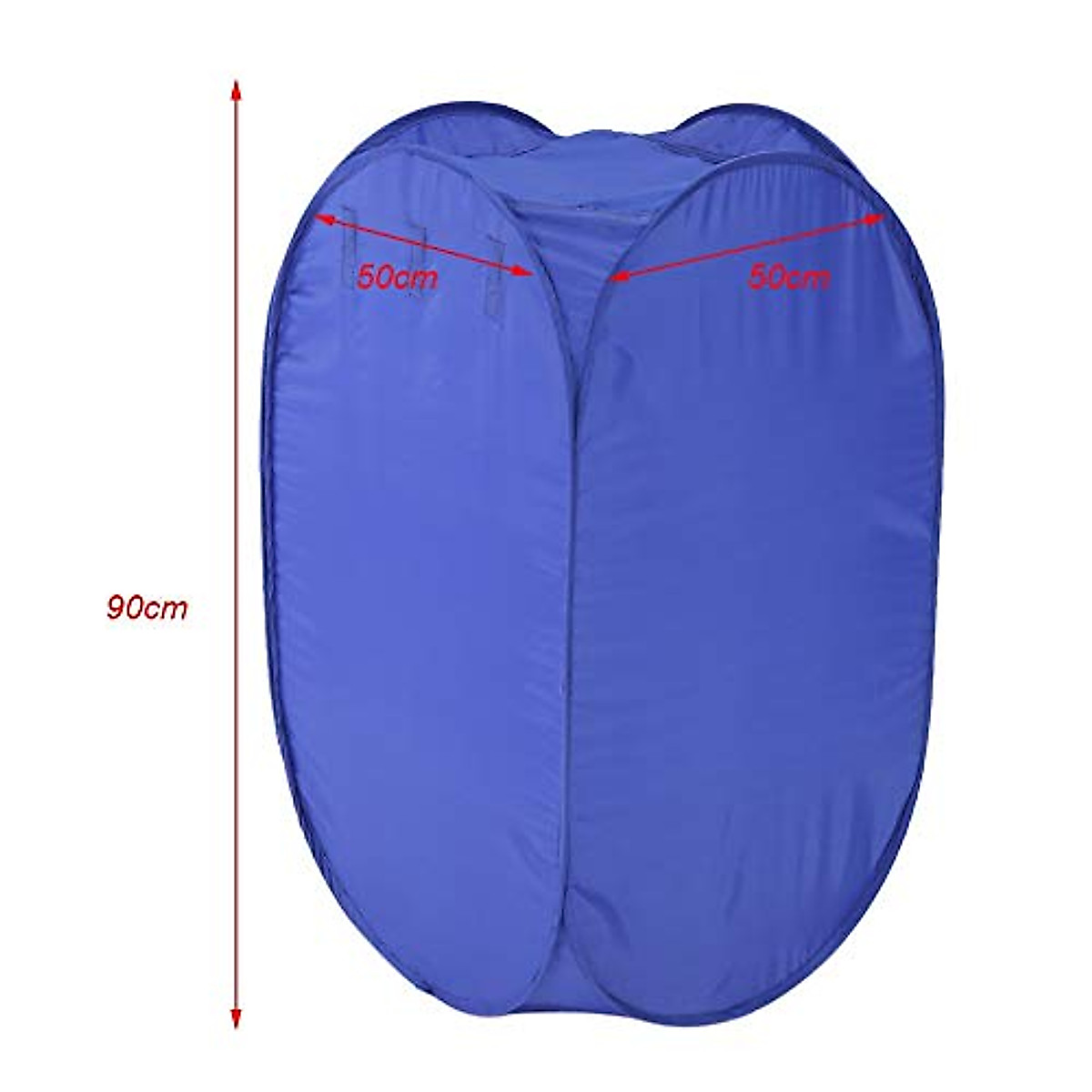 Portable Clothes Dryer, Blue Mini Folding Ventless Electric Air Clothes Dryer Bag Folding Fast Drying Machine with Heater 110V US Plug