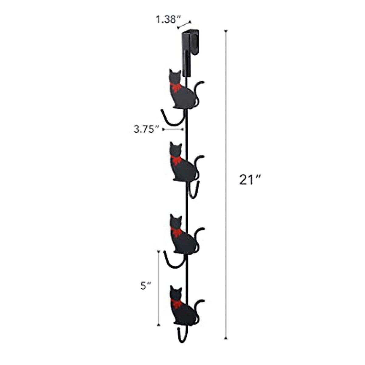 Yamazaki Home Kitten Over-The-Door Hook, Steel, Over-The-Door, No Assembly Req.