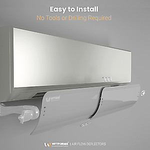 WITFORMS/PREMIUM - Adjustable AC air deflector suitable for split air conditioners. Enhance cooling and heating circulation