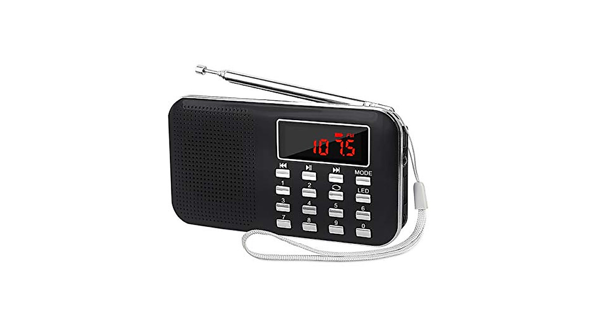LEFON Mini Digital Radio: Portable Music & AM/FM Player