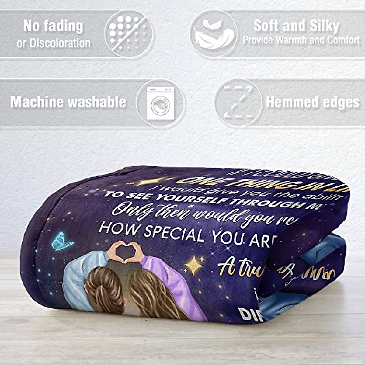 SANDJEST Personalized Best Friend Blanket Custom Name to My Bestie Fleece Throw Blanket Customized Gift for Girl Women BFF Best Friends Christmas Birthday Friendship Long Distace (Style 5)