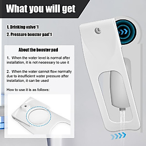 Water Dispenser Lever for Refrigerator Interior, One-Handed Fridge Water Dispenser Attachment Water Dispensing Lever with Gasket for Jenn Air Kitchen Aid Whirlpool Refrigerators