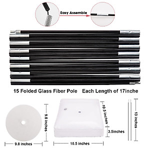 Chamvis Balloon Arch Kit, 9FT Height & 10FT Width Adjustable Balloon Arch Stand: Balloon Arch Frame with Base - for Wedding Baby Shower Birthday Party Supplies Decorations