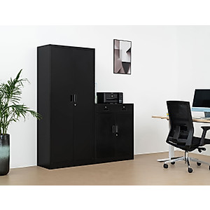 BESFUR Metal Storage Cabinet with Drawers, Locking Storage Cabinets for Office/Home