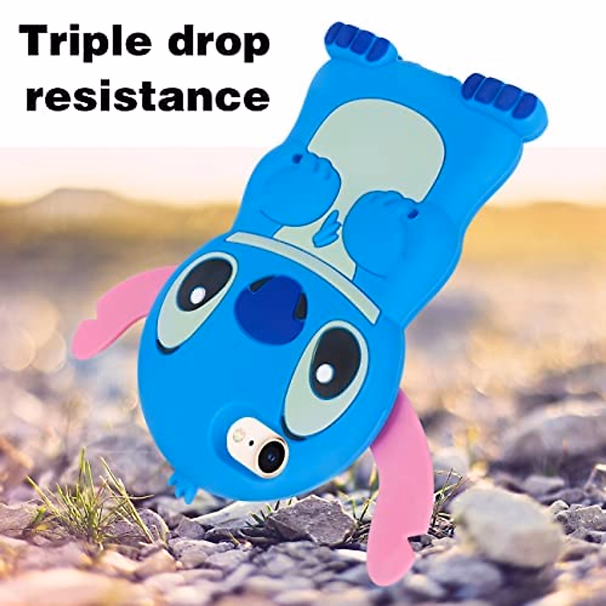 Besoar Case Designed for iPhone SE 2022/2020/6/6S/7/8 Cute Cartoon Funny Fun Kawaii 3D Character Animal Cases Unique Cool Silicone Cover for Kids Boys Teens for iPhone SE 2022/2020/6/6S/7/8 4.7"