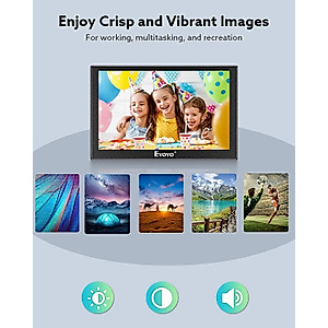 Eyoyo 5 inch Monitor, 800x480 Mini TFT LCD Screen Small Camera Video Monitor 1/4 Screw Hole with HD/VGA/AV Video Input for Car PC DVD DVR CCD DSLR-140° Wide Angle Metal Housing