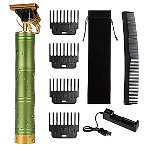 Mens Clipper Cordless Hair Clippers, Razor Electric Professional Beard Trimmer Grooming Shaving Machine Self Hair Cutting Haircut Trimmers Cutter，Green