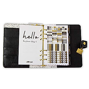 Pukka Pad, Carpe Diem Personal Planner with Weekly, Monthly Undated Inserts, 8 X 7.5 X 1.4 Inches, Buffalo Check