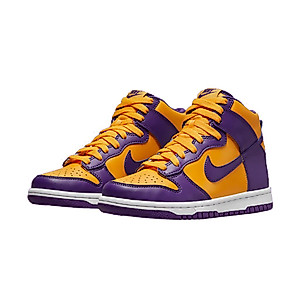 Nike Youth Dunk High GS DZ4454 500 Lakers - Size 6.5Y