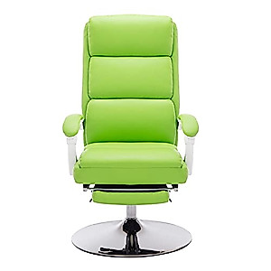 TJLSS Beauty Chair Reclining Makeup Seat Waist Massage Soft Stool Household Lift Swivel Chair with Footrest Computer Seat