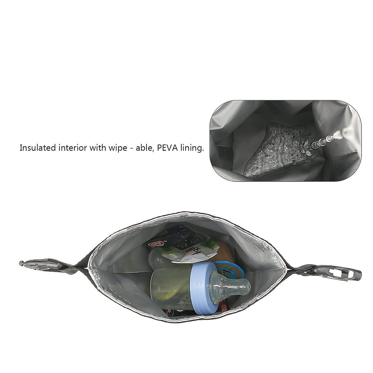 MOV COMPRA Movcompra Flower Insulated Lunch Box for Women and Insulated Snack Bag- Women Girls Reusable Sandwich & Snack Bags