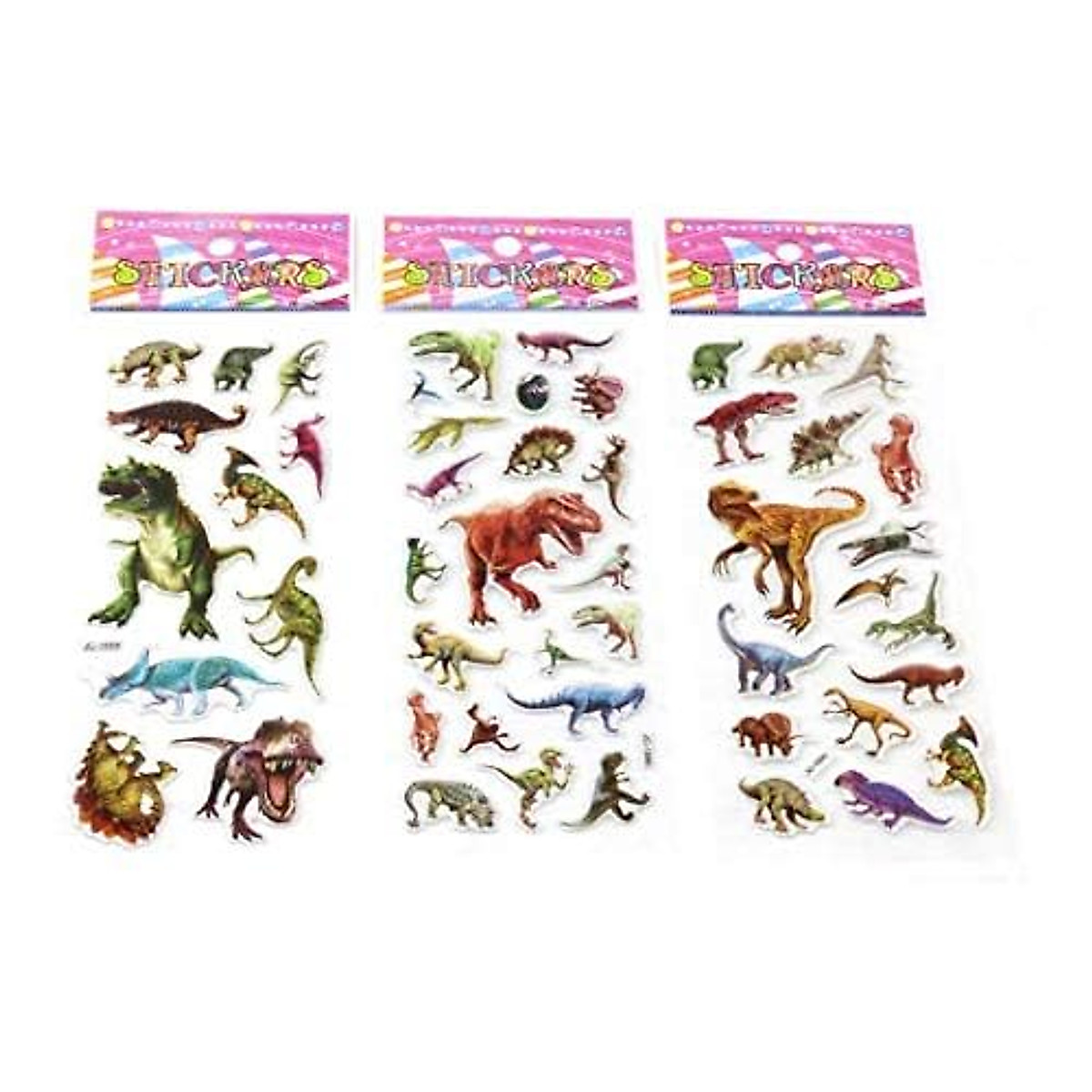 Dinosaur Stickers 3D Puffy Stickers(200+ pcs) Jurassic Dinosaur Tyrannosaurus Rex Stickers 14 Sheets Kids,Craft Scrapbooking for Decorative Sticker Decoration for Calendars, Arts Stickers