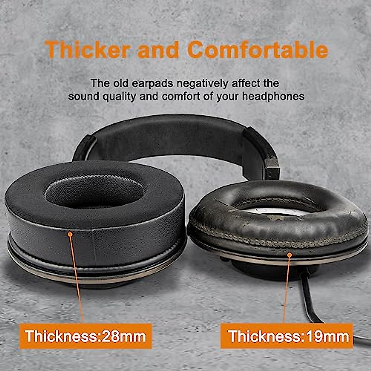 SOULWIT Cooling-Gel Earpads Replacement for AKG Pro Audio K52 K72 K92 K240 K241 K271 K272 K550 K551 K553 Headphones, Ear Pads Cushions for K 52 72 92 240 241 271 272 550 551 553 S MKII MK2 Headset