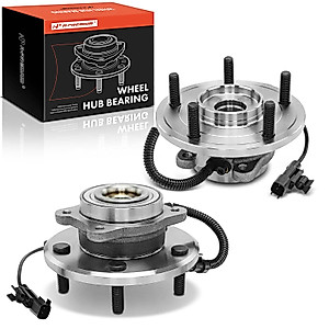 A-Premium 2 x Rear Wheel Bearing and Hub Assembly with ABS & 5-Lug Compatible with Dodge Grand Caravan 2008-2011 & Chrysler Town & Country 2008-2011 & Volkswagen Routan 2009-2011