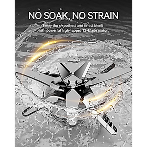 Encyclpo Nut Milk Maker, 50oz Automatic Soy Milk Maker with Spin Clean Brush and Nut Milk Bag, Homemade Plant-Based Oat Milk Machine with Auto Clean, Boil Water, Delay Start, Keep Warm