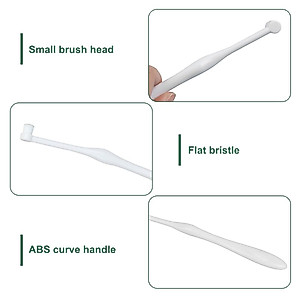 MiOYOOW 2PCS Dog Toothbrush, Pet Toothbrush with Ultra Soft Bristles for Sensitive Pet Teeth & Gums Puppy Kitten Cats Small Breed Dogs