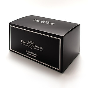 Edwin Jagger S81M587AMZ Imitation Ivory & Nickel Classic Shaving Set with Pure Badger Shaving Brush and Mach 3 Razor for Shaving Cream or Soap for Men