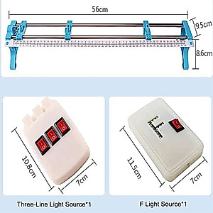 Sgdodky Optical Experiment Kit, DIY Projects Physics Set, Optical Concave Convex Lens Prism Set, Optical Bench Pinhole Imaging Various Optical Experiments Can Be Performed