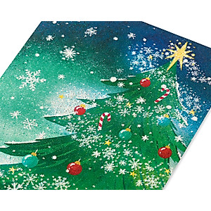 Papyrus Boxed Holiday Christmas Cards, Magical Tree Top, 20 Count