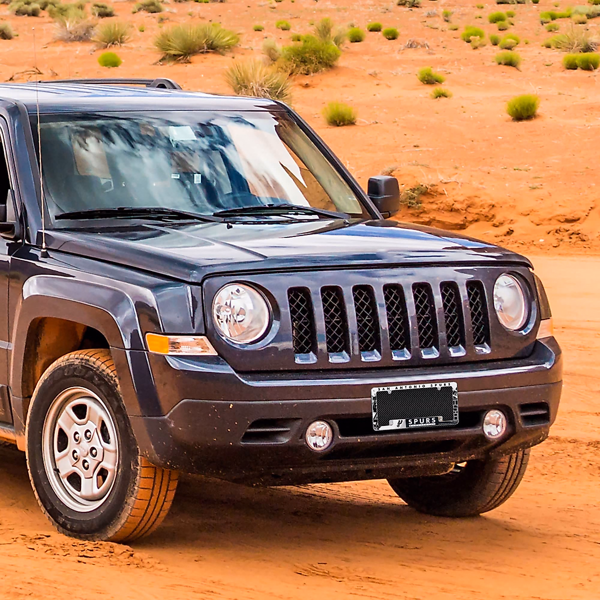 Rico Industries NBA Dallas Mavericks Carbon Fiber 12" x 6" Chrome All Over Automotive License Plate Frame for Car/Truck/SUV