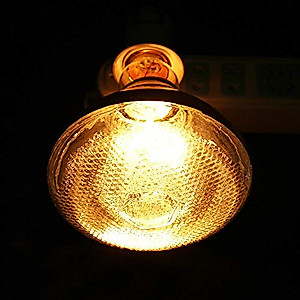 REALM-ARK 1Pc Pig Piglet Thick Heat Lamp Clear Hard Glass Explosion Proof Infrared Heating Lamp Waterproof Explosion-Proof Light Bulb Dot Surface(200W)