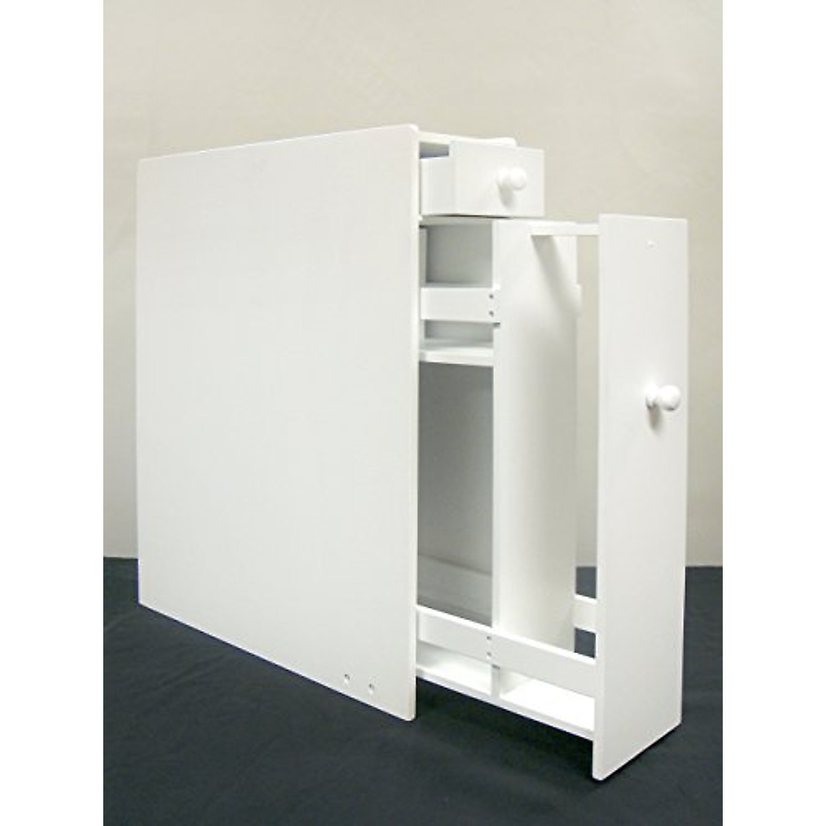 Proman Products Bathroom Floor Cabinet Wood in Pure White (Model: ZLMN46001)