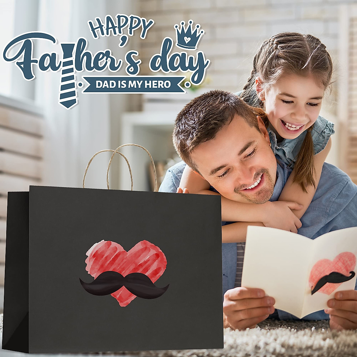 UCGOU 16x6x12 Black Gift Bags with Handles 50Pcs Large Paper Bags Shopping Bags for Small Business Party Favor Bags Bulk Craft Bags Retail Bags Grocery Bags