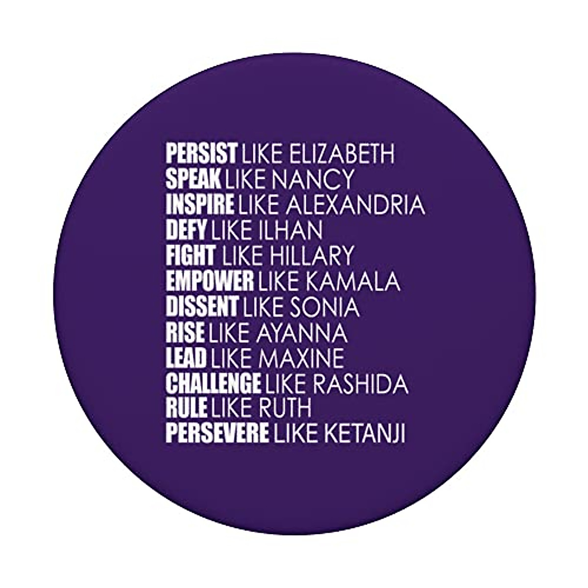 PERSIST LIKE ELIZABETH RULE RUTH PERSEVERE KETANJI KBJ Meme PopSockets Swappable PopGrip