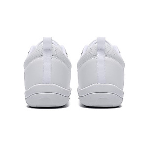 HWJHMX Cheer Shoes Girls White Shoes Youth Womens Cheerleading Fashion Sports Shoes Training Athletic Comfortable Breathable Shoes Flats Kids Cheer Sneakers