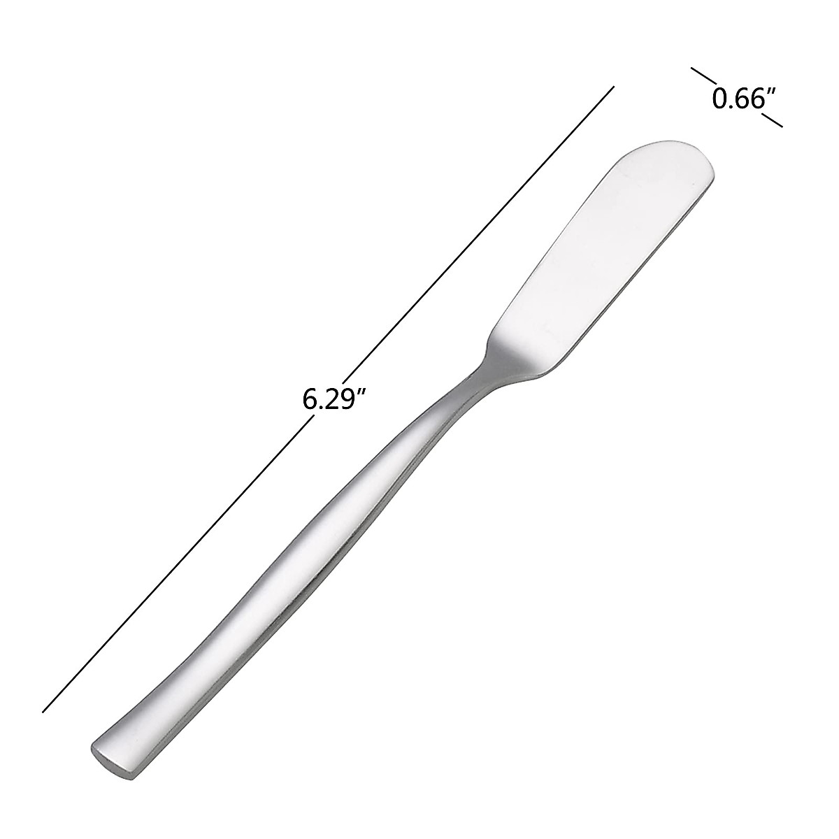 Xowine Stainless Steel Butter Knife Set of 12, Spreader Knives