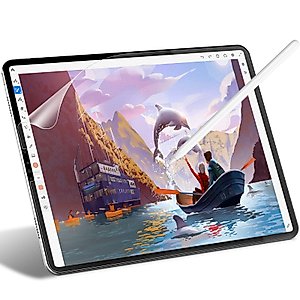 JETech Paper Screen Protector for iPad Air 5/4 10.9-Inch, iPad Pro 11-Inch (2022/2021/2020/2018 Model), Anti-Glare, Matte PET Paper Film for Drawing