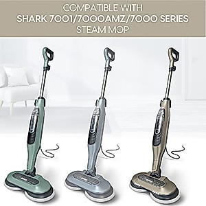 Trajihye 6 Pack Shark S7000AMZ Steam Mop Pads Replacement - Steam Mop Pads for Shark S7000 Series, S7000 S7000AMZ S7001 S7001TGT Steam Mop, Steam & Scrub All-in-One Hard Floor Steam Mop(6 Packs)