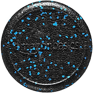 Amazon Basics High-Density Round Foam Roller for Exercise and Recovery - 24-Inch, Blue Speckled