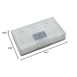 giveyoulucky24 in1 Game Cassette Storage Box Container Card Case for Nintendo Console Switch - Blue