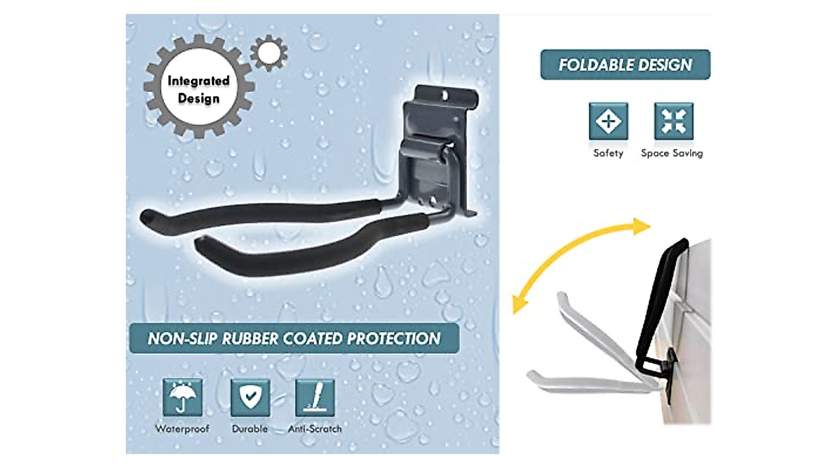 Foldable Trimmer Hanger - Heavy Duty Garage Tool Organizer