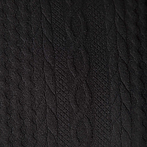 Yaertun Pack of 2 Super Soft Decorative Throw Pillow Covers Square Cushion Cases Pillowcases for Couch Sofa Bedroom Car Modern Embossed Patterned,16 x 16 inch,Black