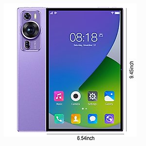 kcavykas Upgraded 10.1-Inch Tablet Computer 10 Core 2+32g Android Ultra-Thin HD Screen Learning Game Video Office Tablet Supports Double Sim Communication Function,8000mah Battery (Purple)
