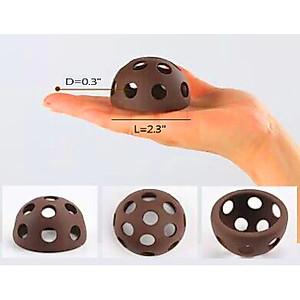 OrgMemory Ceramic Shelters, 4 pcs, Fish Tank Accessories Cave Décor, Small Fish House, Aquarium Hideout, Swim Holes Aquatic, Aquarium Cave for Freshwater and Saltwater Fish Tank (hemispherical)